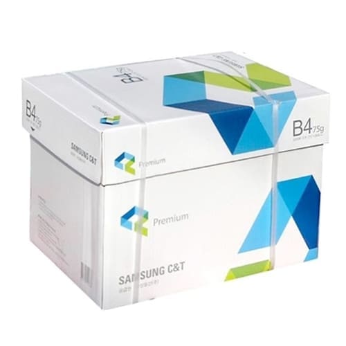 [삼성] 프리미엄 복사 용지 B4 75g [500매] / 257*364mm / 1권 500매, 1Box 2500매 - [메이커아카데미] ALL FOR SCHOOL