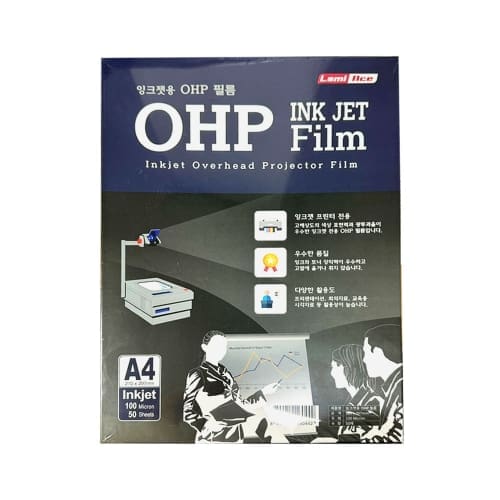 OHP필름 잉크젯용 A4 100mic / 50매 - [메이커아카데미] ALL FOR SCHOOL